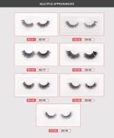 China Natural Black Fur 0.05mm 3D Mink False Eyelashes for sale