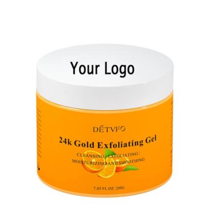 China 24K Gold Deep Cleanning Organic Exfoliating Face Scrub for sale