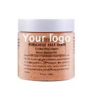 China Custom Logo Label Whitening Himalayan Salt Body Scrub for sale