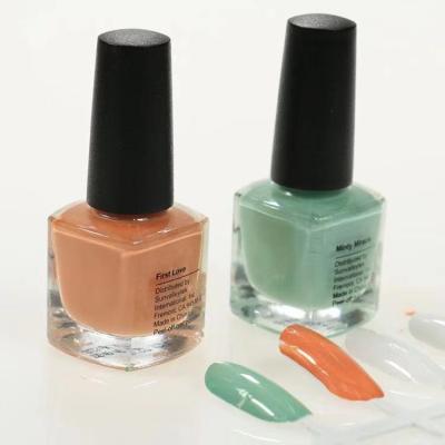 China GMP Private Label Water Based Non Toxic Nail Polish 12ml for sale