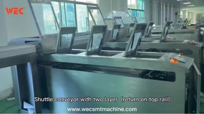 China SMT PCB Shuttle Conveyor With Two Layer Return On Top Rail for sale
