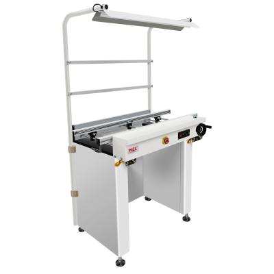 China 1.0m Length SMT Pcb Inspection Conveyor Linking With Lamp for sale