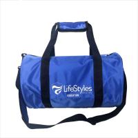 China Round Shape Nylon Travel Duffle Bag With Strap Sports Items for sale