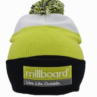 China Promotional Soft Warm Embroidery Knitted Pom Pom Beanie Custom Made for sale