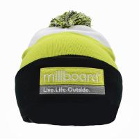 China Promotional Soft Warm Embroidery Knitted Pom Pom Beanie Custom Made for sale