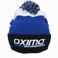 China Custom Made Soft Warm Embroidery Knitted Pom Pom Winter Hat Fashion Style for sale