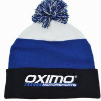 China Custom Made Soft Warm Embroidery Knitted Pom Pom Winter Hat Fashion Style for sale