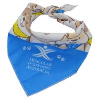 China Promotional Polyester Full Colour Printed Triangle Pet Dog Bandana Custom Made for sale