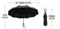 China Outdoor 105cm Custom Made Strong Foldable Umbrella 10 Ribs Promotional for sale