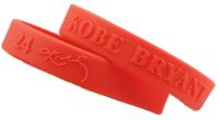 China Promotional Embossed Silicone Wristbands Soft Style Thickness 2mm for sale