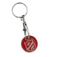 China Promotional Custom Size Soft Enamel Metal Trolley Tokens Color Filled Branding for sale