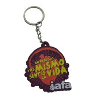 China Round Types Soft PVC Keyrings Customized Souvenirs With Logo Design for sale