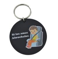China Round Types Soft PVC Keyrings Customized Souvenirs With Logo Design for sale