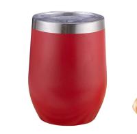 China Custom Branding Egg Shaped Stainless Steel Isulated Keep Cup Water Bottle Volume 12oz for sale