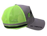 China Pre Curved Cotton Mesh Custom Trucker Hat With Embroidery for sale