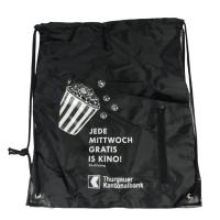 China Custom Made Polyester Drawstring Bags With Zip Pouch For Sports Outdoor for sale