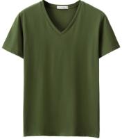 China Custom Made Printed Or Embroidery V Neck T Shirts In Cotton Material for sale