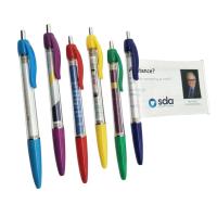 China Smooth Barrel Plastic Branding Advertising Banner Ball Pen For Promotion for sale