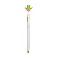 China Promotional Creative Cow Boy Shape Plastic Ball Pen UV Printing Black Blue Ink for sale