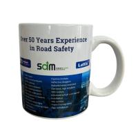 China Promotional 350ml 12oz Ceramic Coffee Mugs Full Color Wrap Printed Custom Made for sale