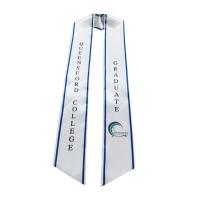 China Full Colour Printed Polyester Stoles For Graduation Honor Custom Made for sale