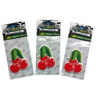 China Promotional Custom Shape Full Colour Printed Paper Air Freshener With Header Card for sale