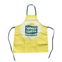China Custom Made Cotton Full Color Printed Apron For Kitchen for sale