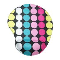 China Custom Made Silicone Wrist Rest Gel Mouse Mat With Full Color Printed for sale