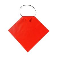 China Promotional Square Shape Hanging PVC Safety Flag For Cars Or Trucks for sale