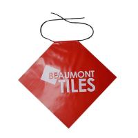 China Cars Or Trucks Hanging PVC Warning Safety Flag With Square Shape for sale