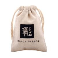 China Promotions Jewelry Eco Friendly Natural Drawstring Calico Bag for sale