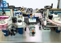 China Dual Label Head Vertical Round Bottle Self Adhesive Labeling Machine High Speed for sale