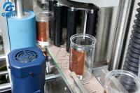 China Fruit Can Bottle Labeling Machine 300BPM Star Wheel Automatic Bottle Labeler for sale