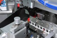 China Fully Automatic Mascara Bottom Labeling Machine 60-90pcs/min 220V for sale