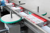 China SS304 Medicine Pill Carton Corner Labeling Machine 80-120pcs/min Automatic Sealing for sale