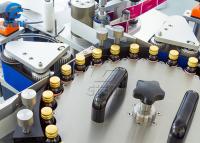 China Semi Automatic Round Bottle Labeling Machine 400pcs/min Dual Side Labeling for sale