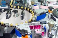 China Pharmaceutical 10ml Oral Liquid Vertical Labeling Machine Ahesive Sticker Labeling for sale
