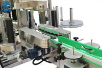 China SS304 Square Bottle Labeling Machine 100mm Flat Bottle Labeling Equipment for sale