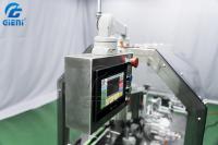 China SS304 Frame Rotary Lip Balm Bottom Labeling Machine PLC Control for sale