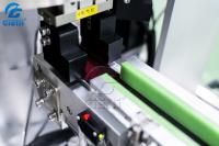 China SS304 Frame Rotary Lip Balm Bottom Labeling Machine PLC Control for sale
