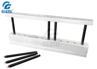 China 12 Cavity Aluminum Jumbo Pencil Mold for Cosmetic Filling Machines Eyeliner Lipliner for sale