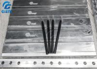 China 12 Cavity Aluminum Jumbo Pencil Mold for Cosmetic Filling Machines Eyeliner Lipliner for sale