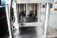 China Manual 2.5KW Hydraulic Powder Compact Machine 200mmx200mm Pressing Area 7 Tons for sale