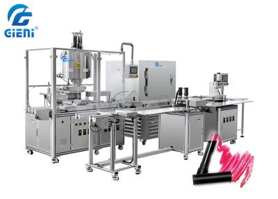 China Semi Automatic Silicone Mould Lipstick Filling Machine 60-72pcs per min Preheating for sale