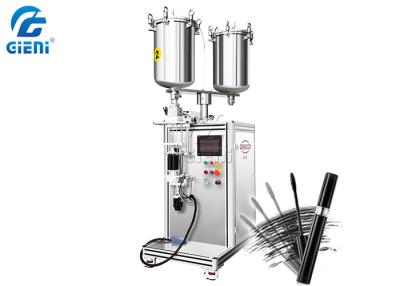 China Stainless Steel Double Tank Mascara Filling Machine 14kW 2 Nozzles 20L for sale