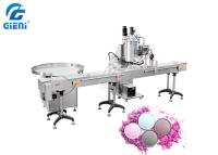 China 3.5kW Single Nozzle Gear Pump Cosmetic Cream Filling Machine AC220V 40-60pcs/min for sale