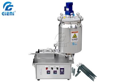 China Table Type Mascara Cosmetic Filling Machine Single Nozzle 15L Heating Tank for sale