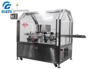 China PLC Horizontal Lipstick Mascara Bottom Labeling Machine 15-30mm Diameter for sale