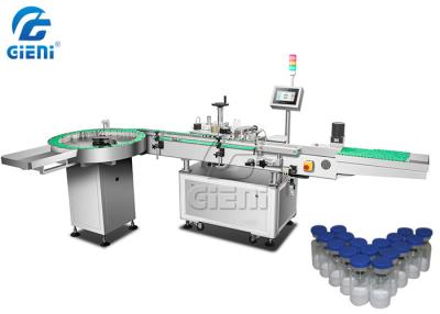 China Lyophilized Powder Bottle Labeling Machine 20-90mm 300 BPM Automatic Vial Labeler for sale