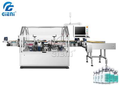 China Automatic Round Bottle Labeling Machine 600pcs/min for 10-50mm Vials Vaccine Lyophilized Powder for sale
